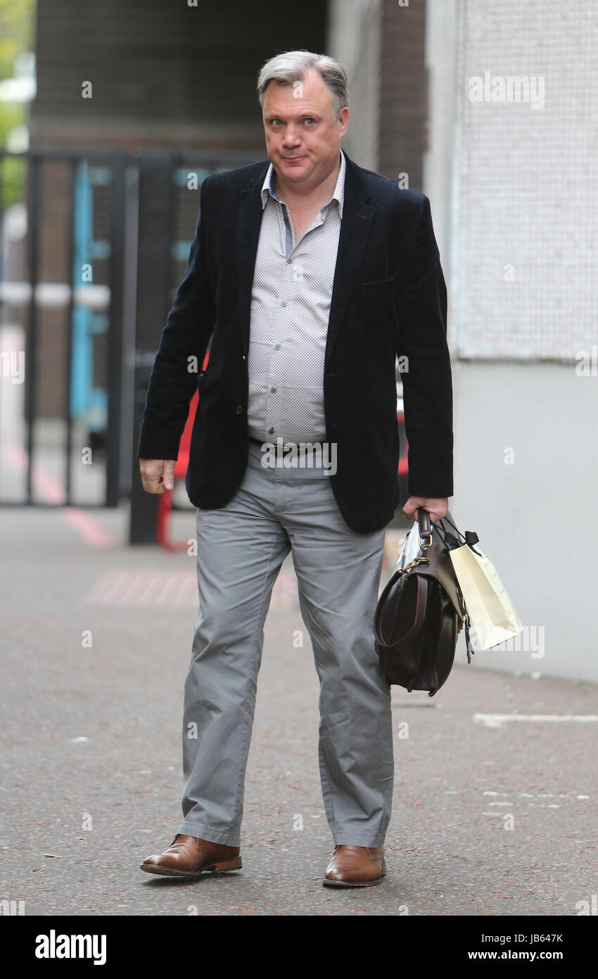 Ed Balls outside ITV Studios today Featuring: Ed Balls Where: London ...