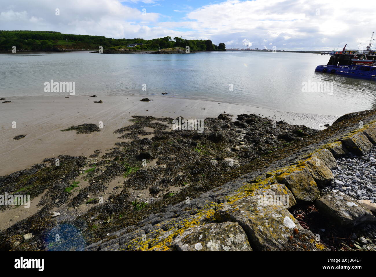Foynes harbour on the river Shannon in Ireland Stock Photo - Alamy