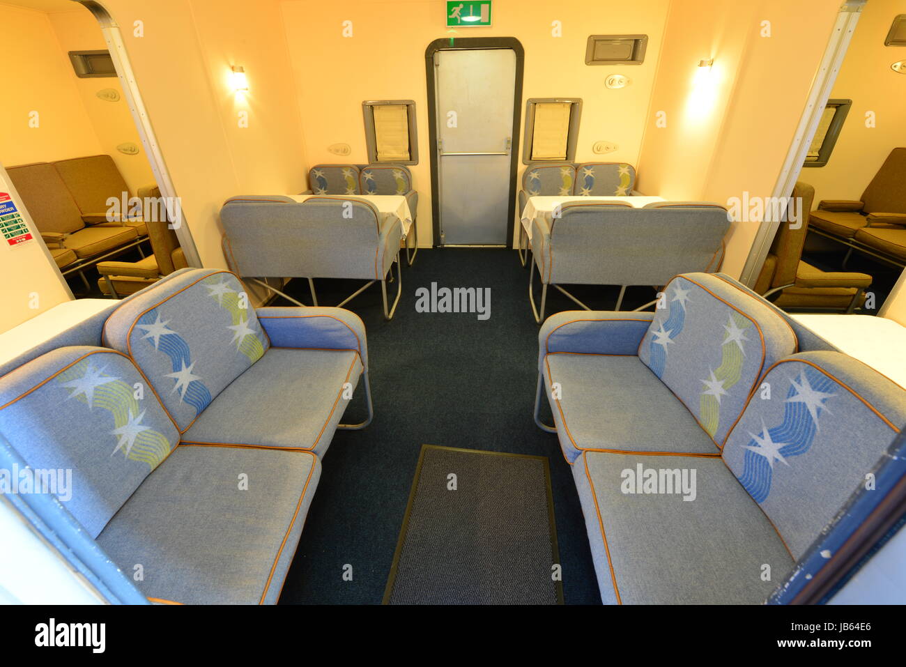 B314 replica interior at the Foynes seaplane museum in Ireland Stock ...