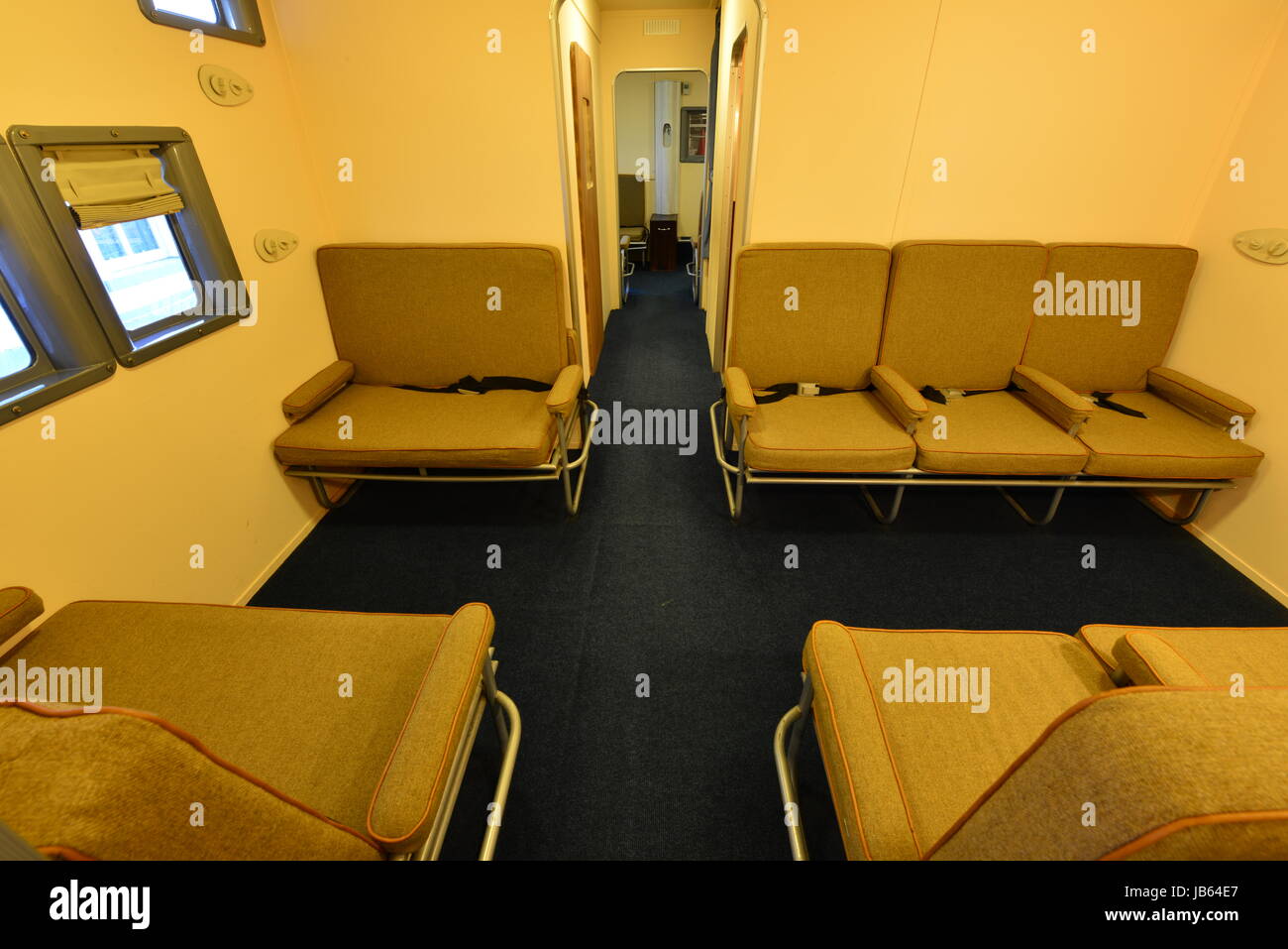 B314 replica interior at the Foynes seaplane museum in Ireland Stock ...
