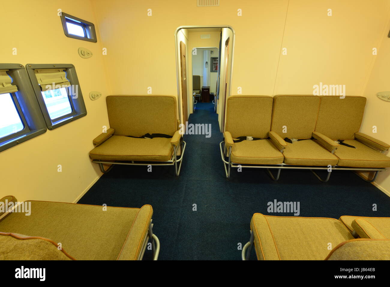 B314 replica interior at the Foynes seaplane museum in Ireland Stock ...