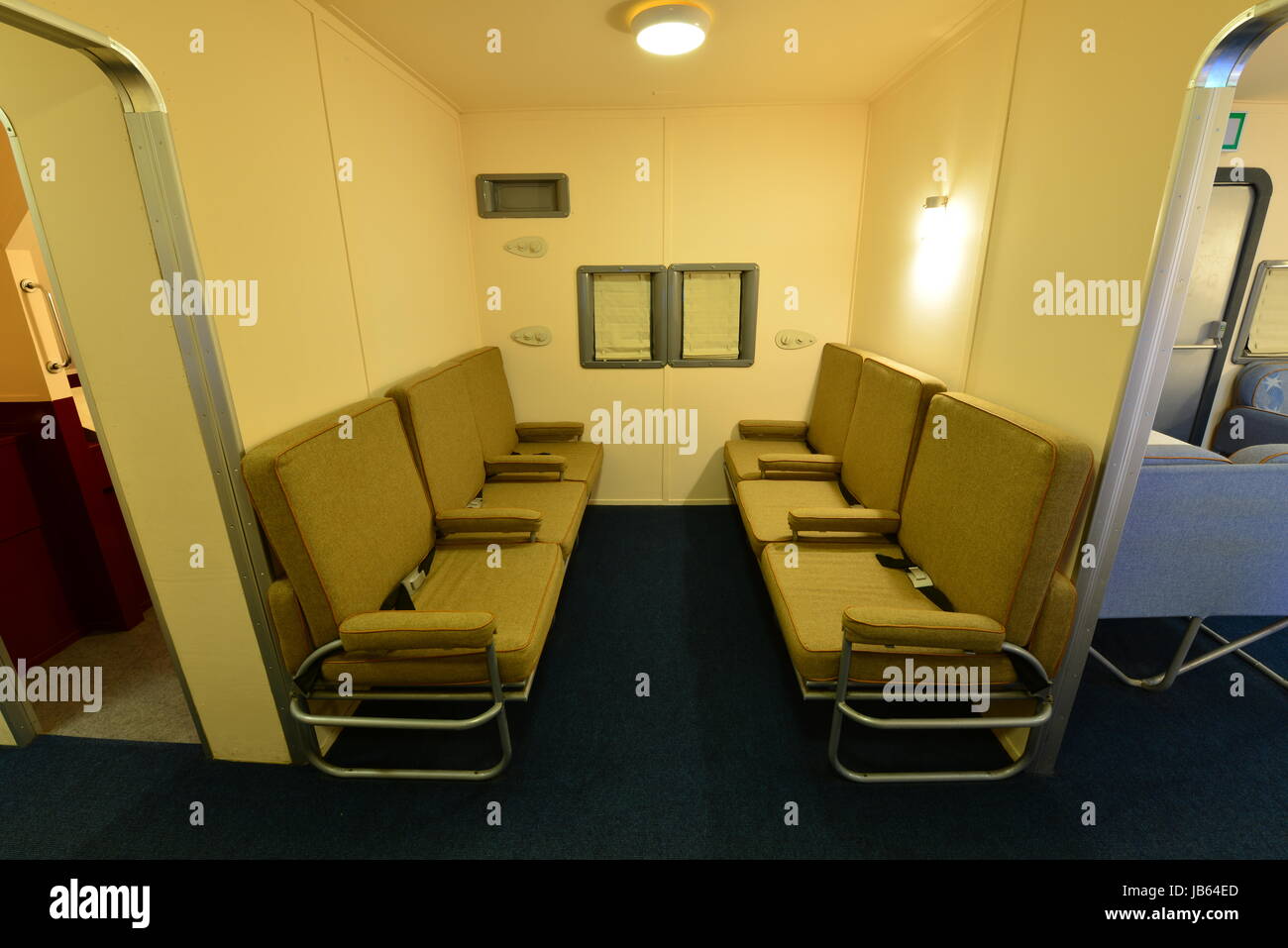 B314 replica interior at the Foynes seaplane museum in Ireland Stock ...