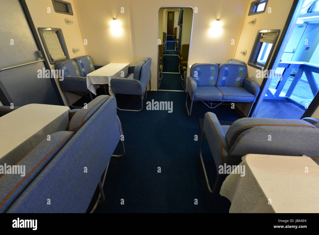 B314 replica interior at the Foynes seaplane museum in Ireland Stock ...