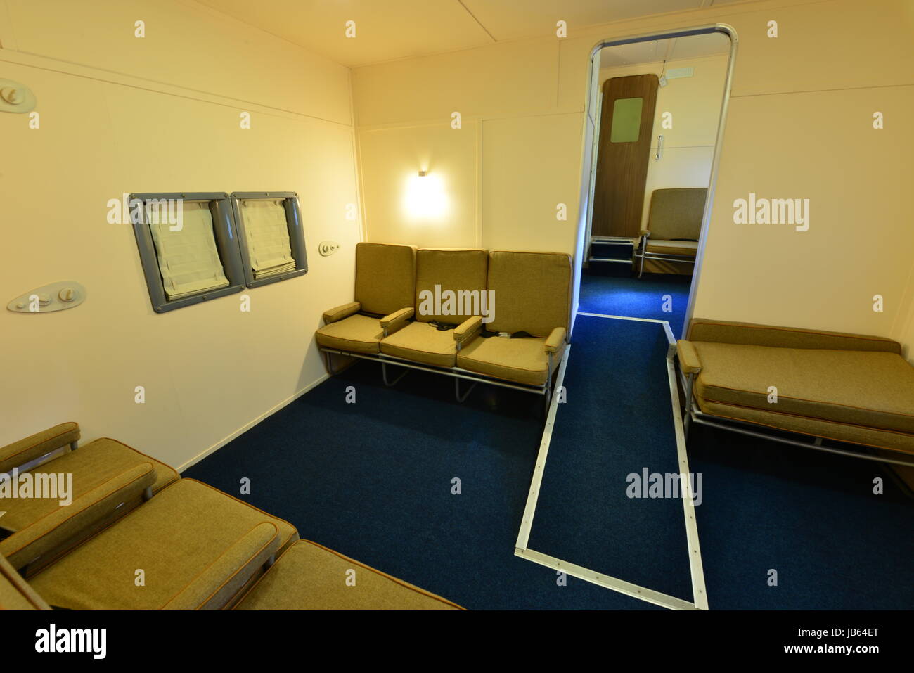 B314 replica interior at the Foynes seaplane museum in Ireland Stock ...