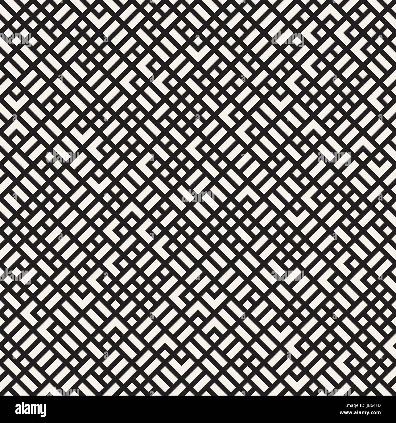 Vector seamless pattern. Mesh repeating texture. Linear grid with chaotic shapes. Stylish ...