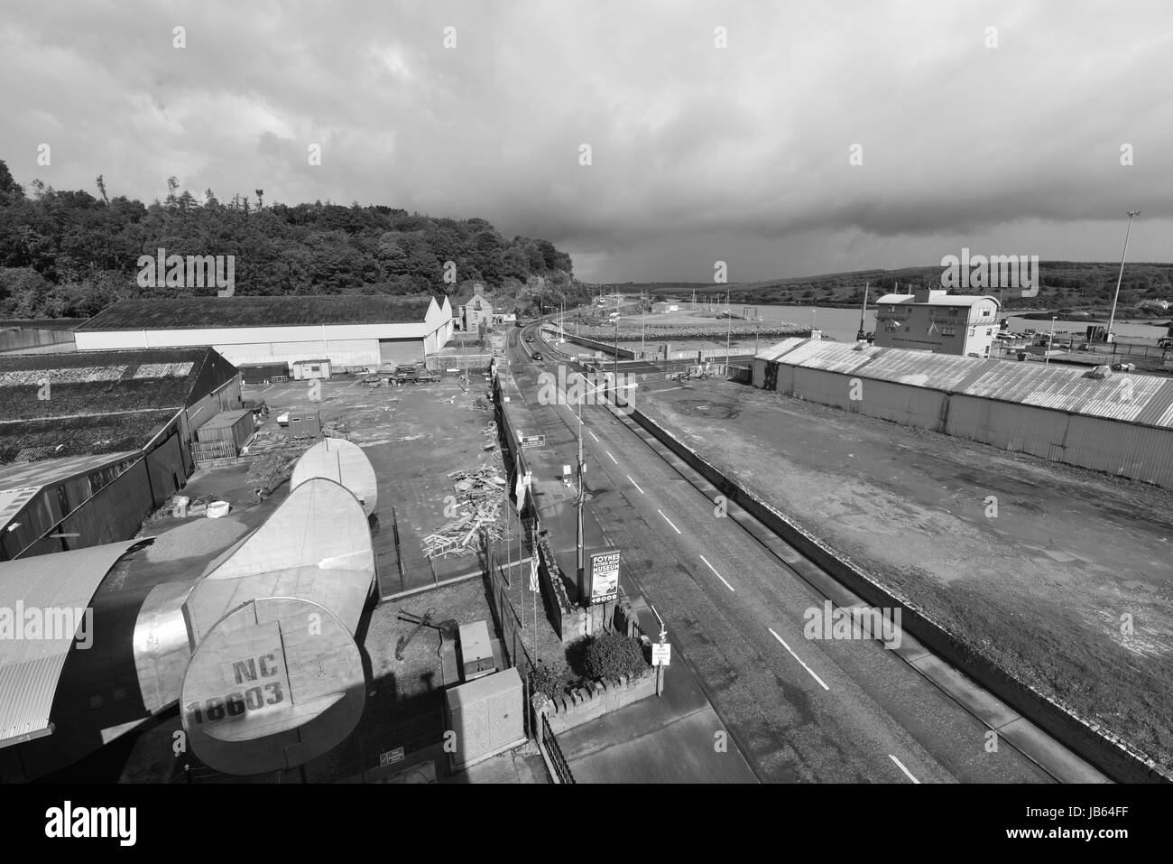 Cloudy day ireland Black and White Stock Photos & Images - Alamy