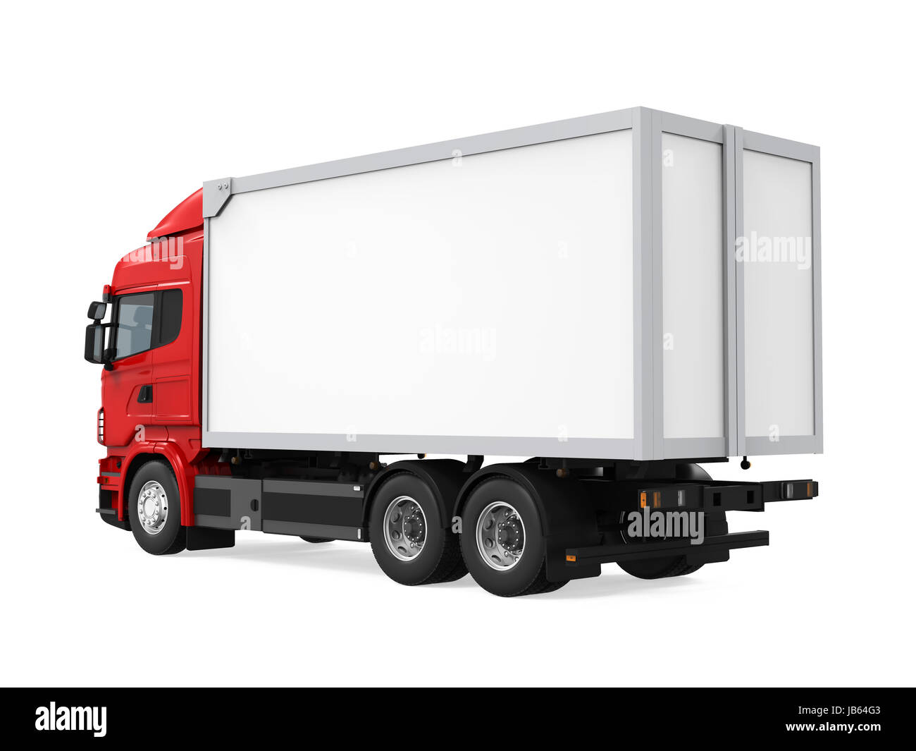 Cargo Delivery Truck Isolated Stock Photo - Alamy