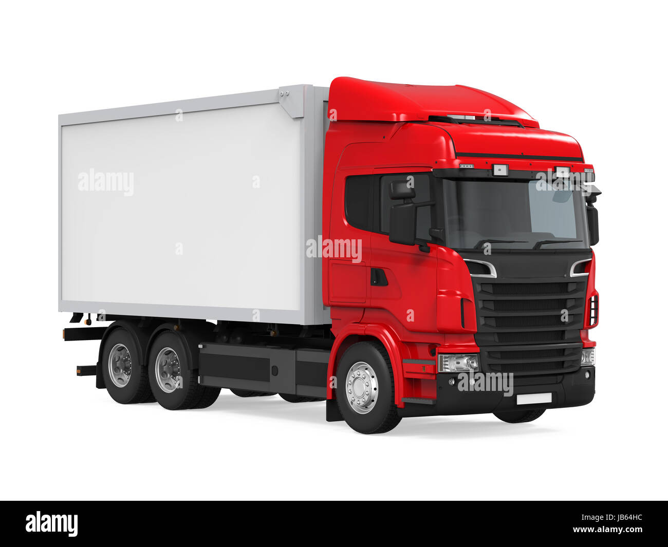 Cargo Delivery Truck Isolated Stock Photo - Alamy