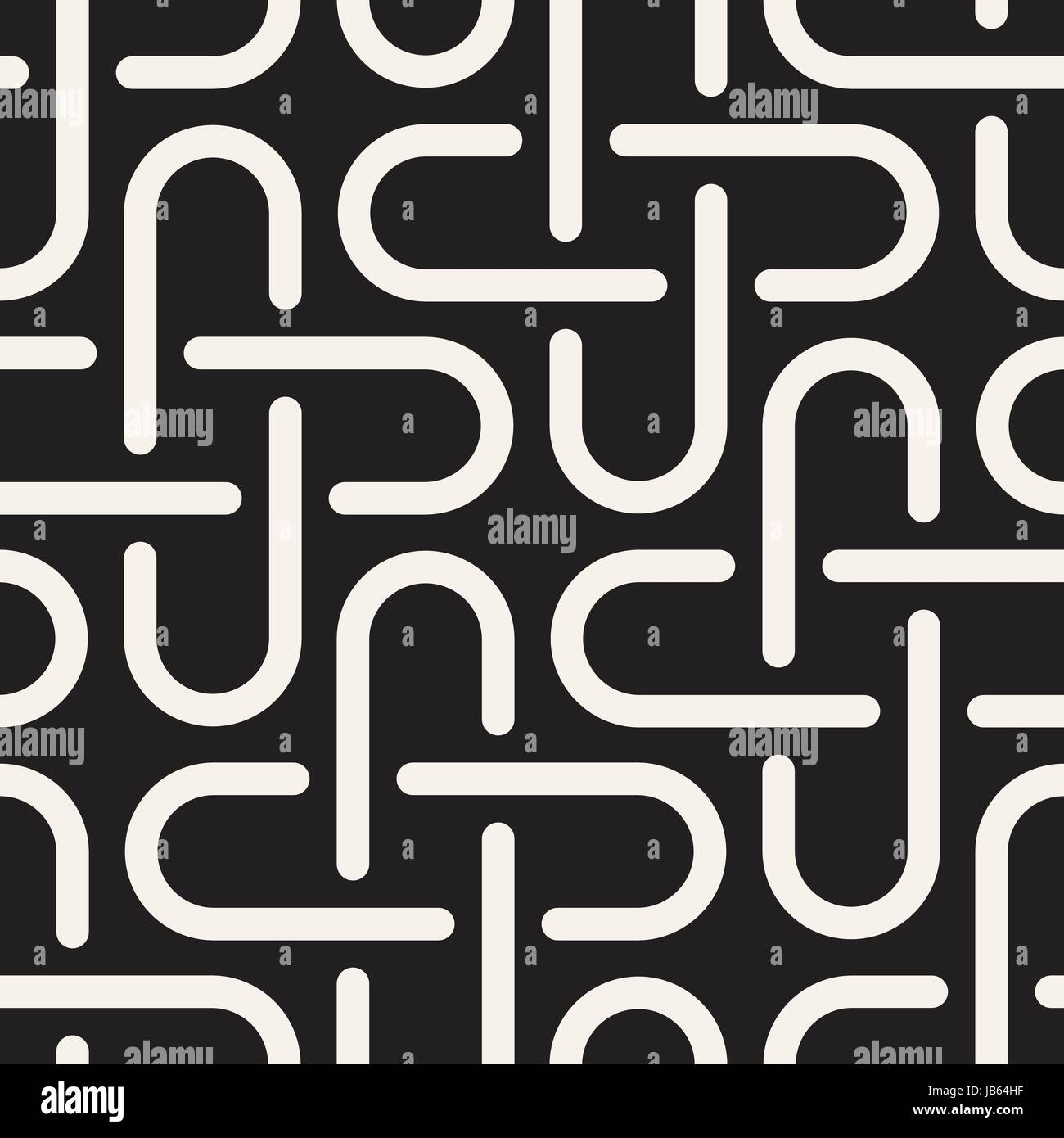 Seamless black and white cross shape lattice pattern. Abstract ...