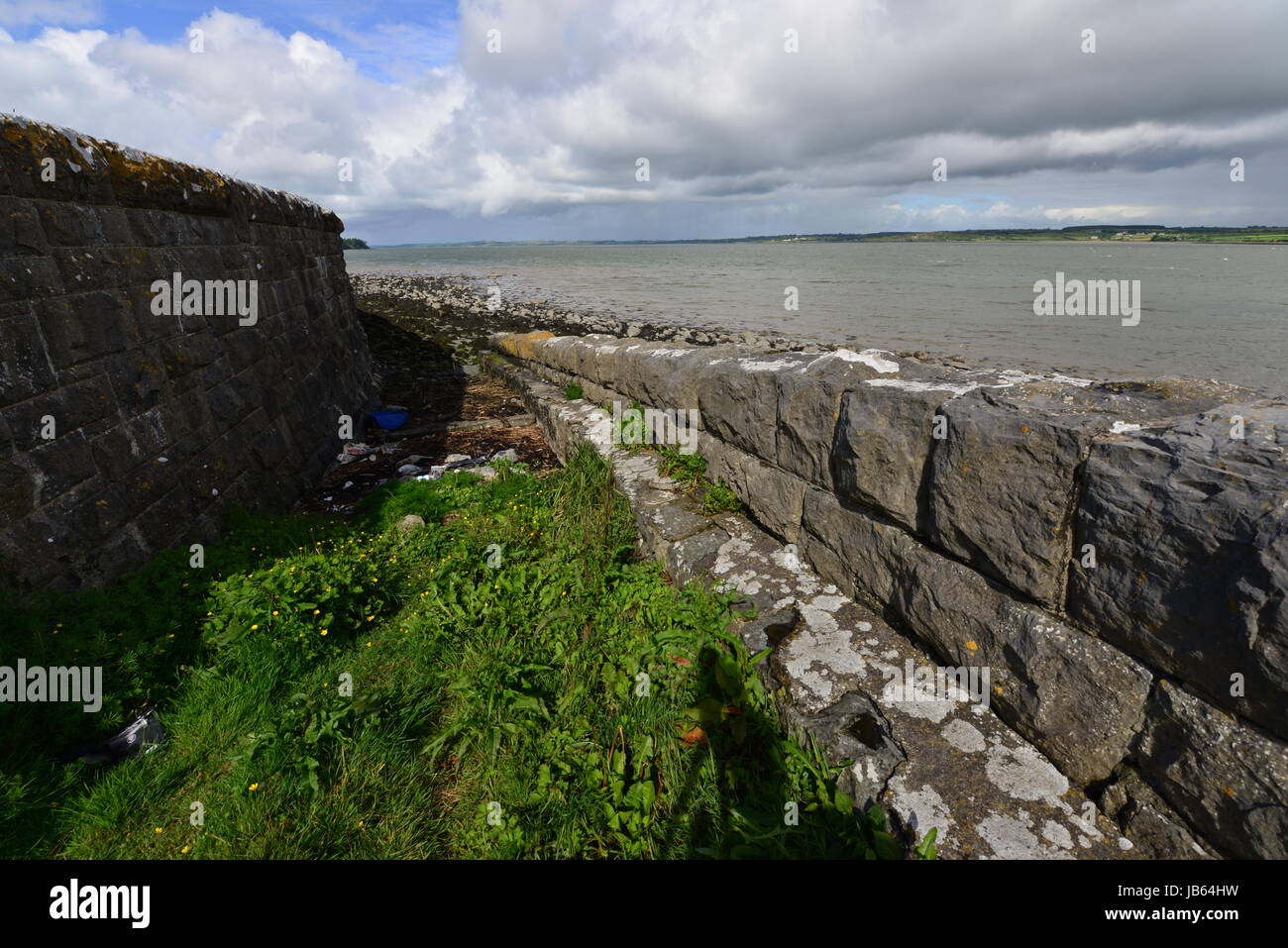 The estuary of the River Shannon on the approach to Foynes harbour ...