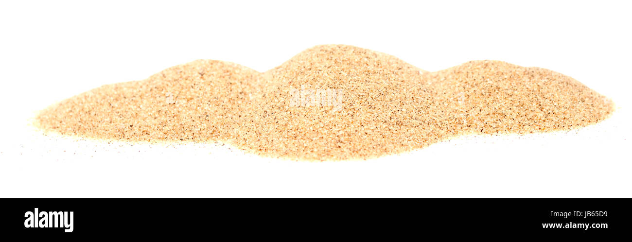 sand isolated on white background Stock Photo - Alamy