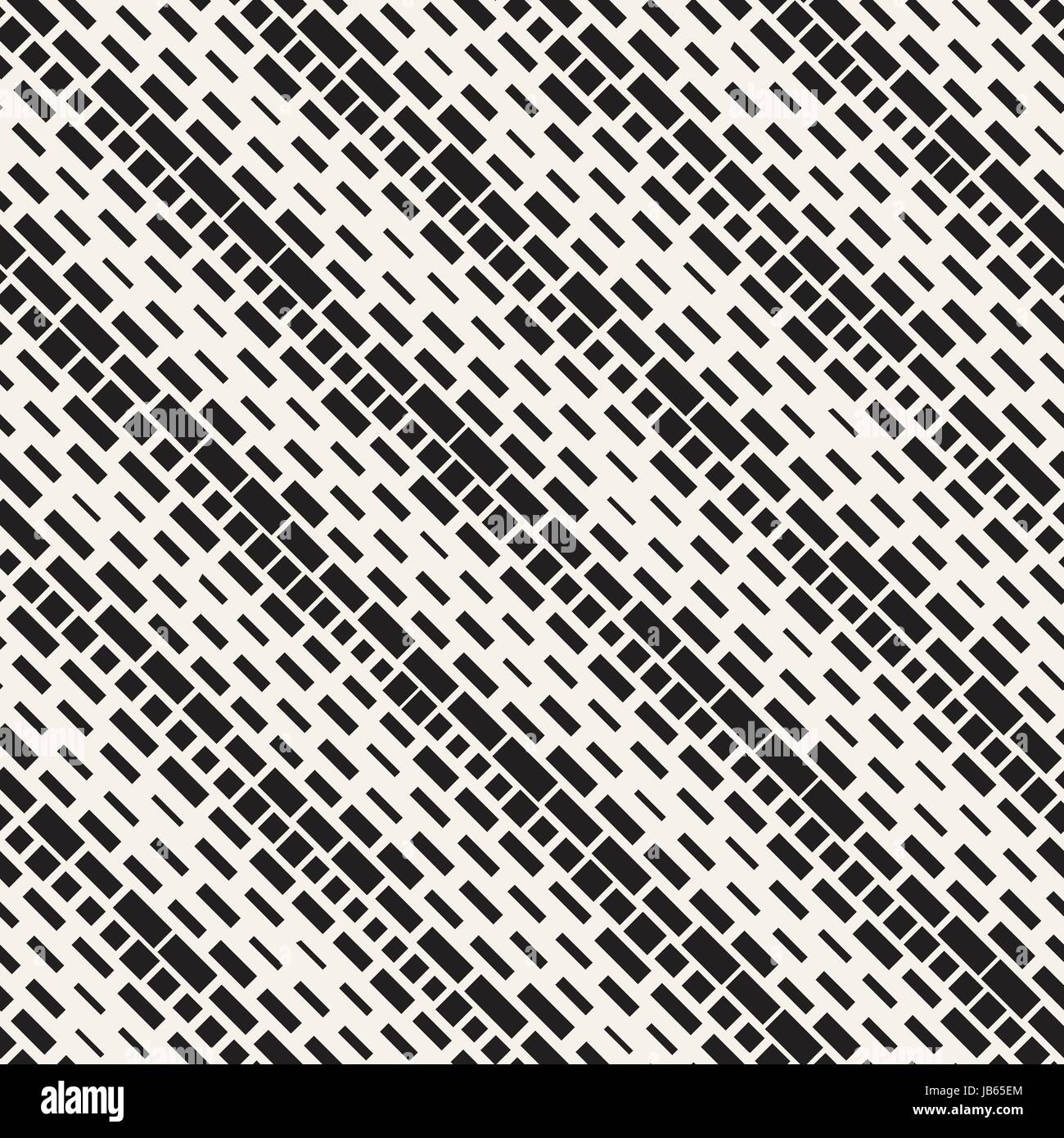 Black and White Irregular Dashed Lines Pattern. Modern Abstract Vector ...