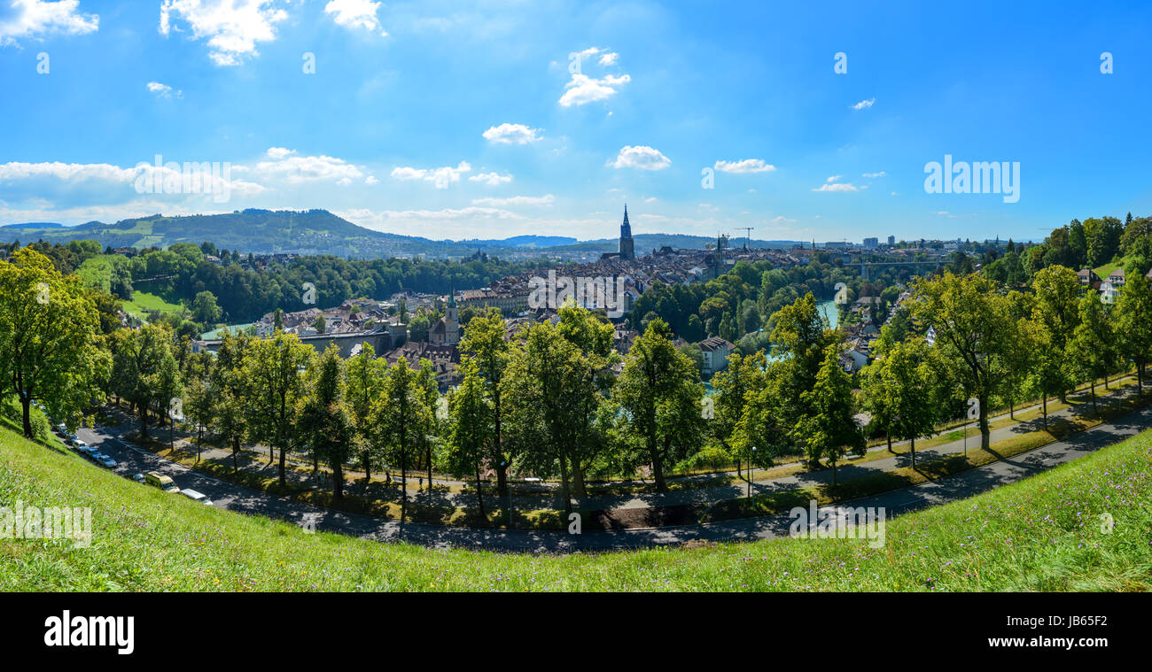 Bern panorama in the sun Stock Photo - Alamy