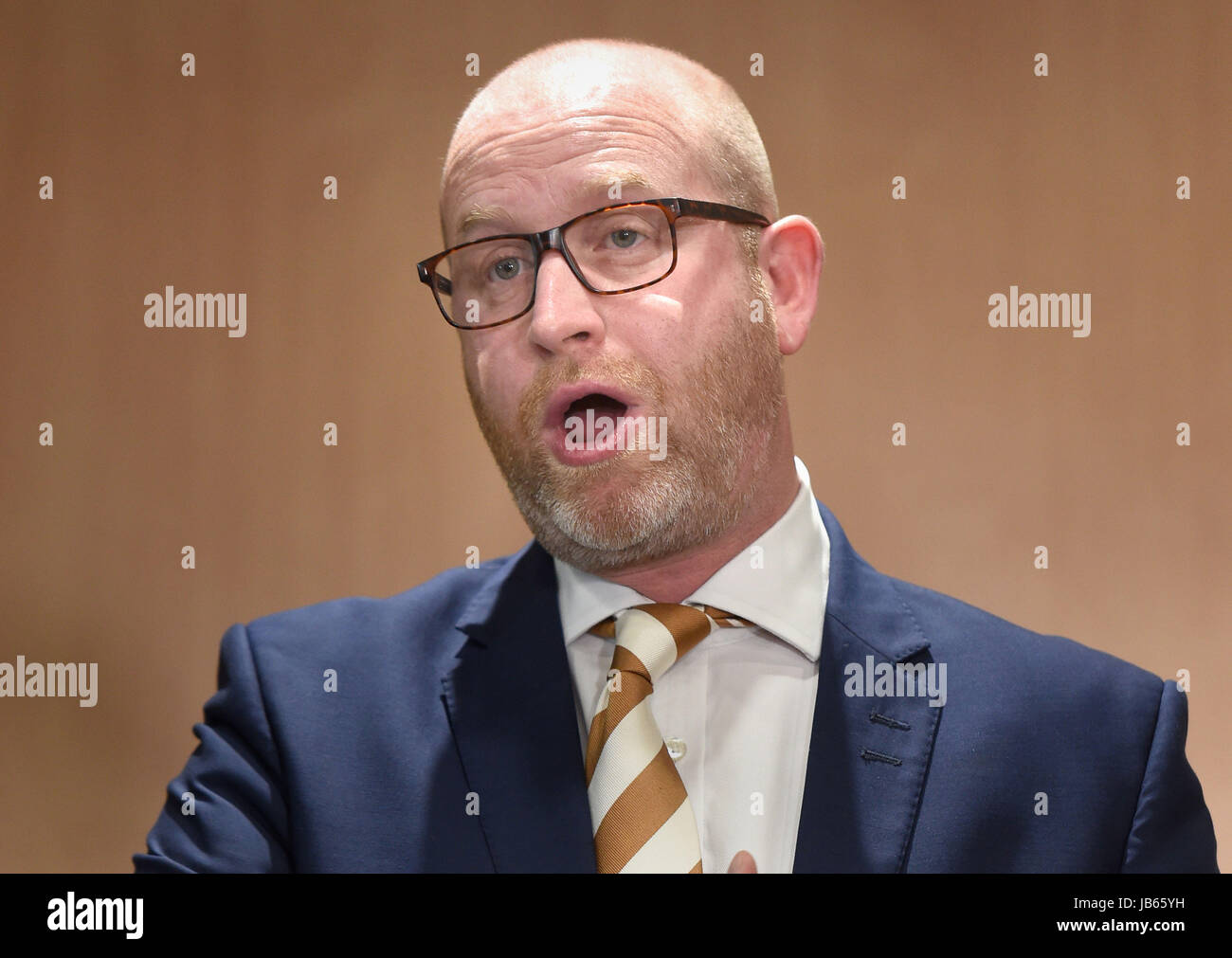 Ukip leader Paul Nuttall speaks during a press conference at Boston ...