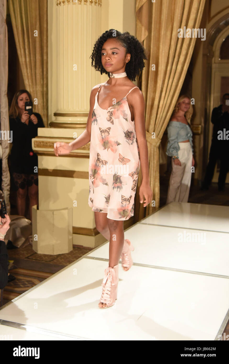 Skai Jackson on the catwalk at the City of Hope Gala at The Plaza in ...