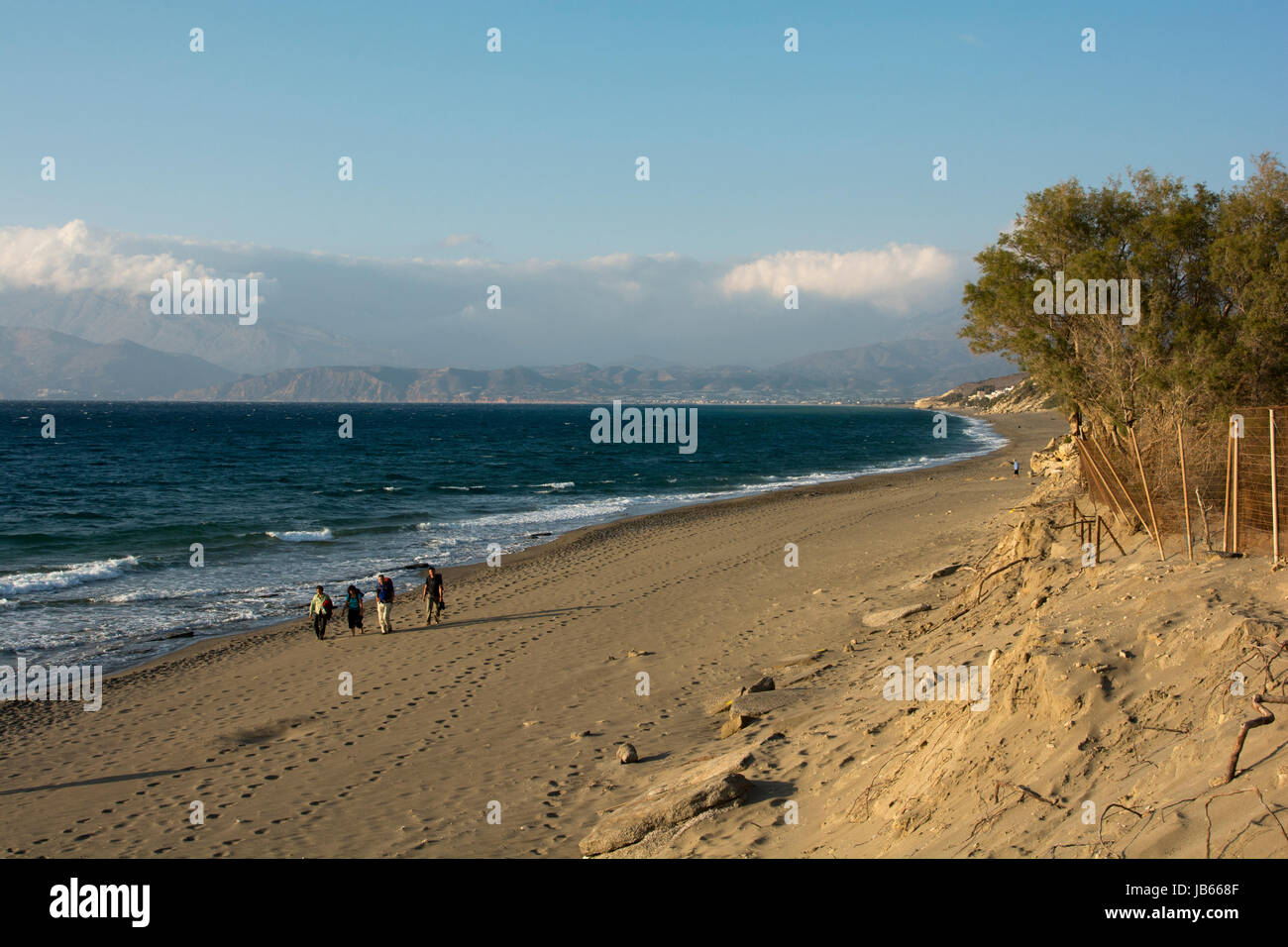 Komos beach is a 4 km long sandy beach at the south coast of Crete ...