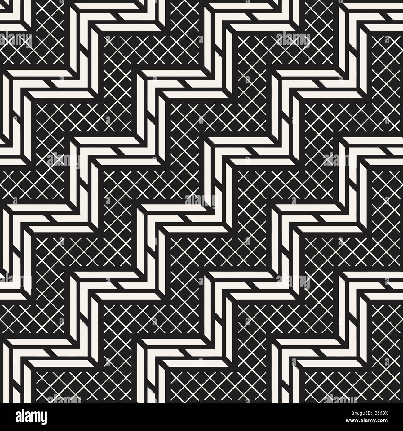 Vector seamless black and white trendy pattern. Modern stylish ...