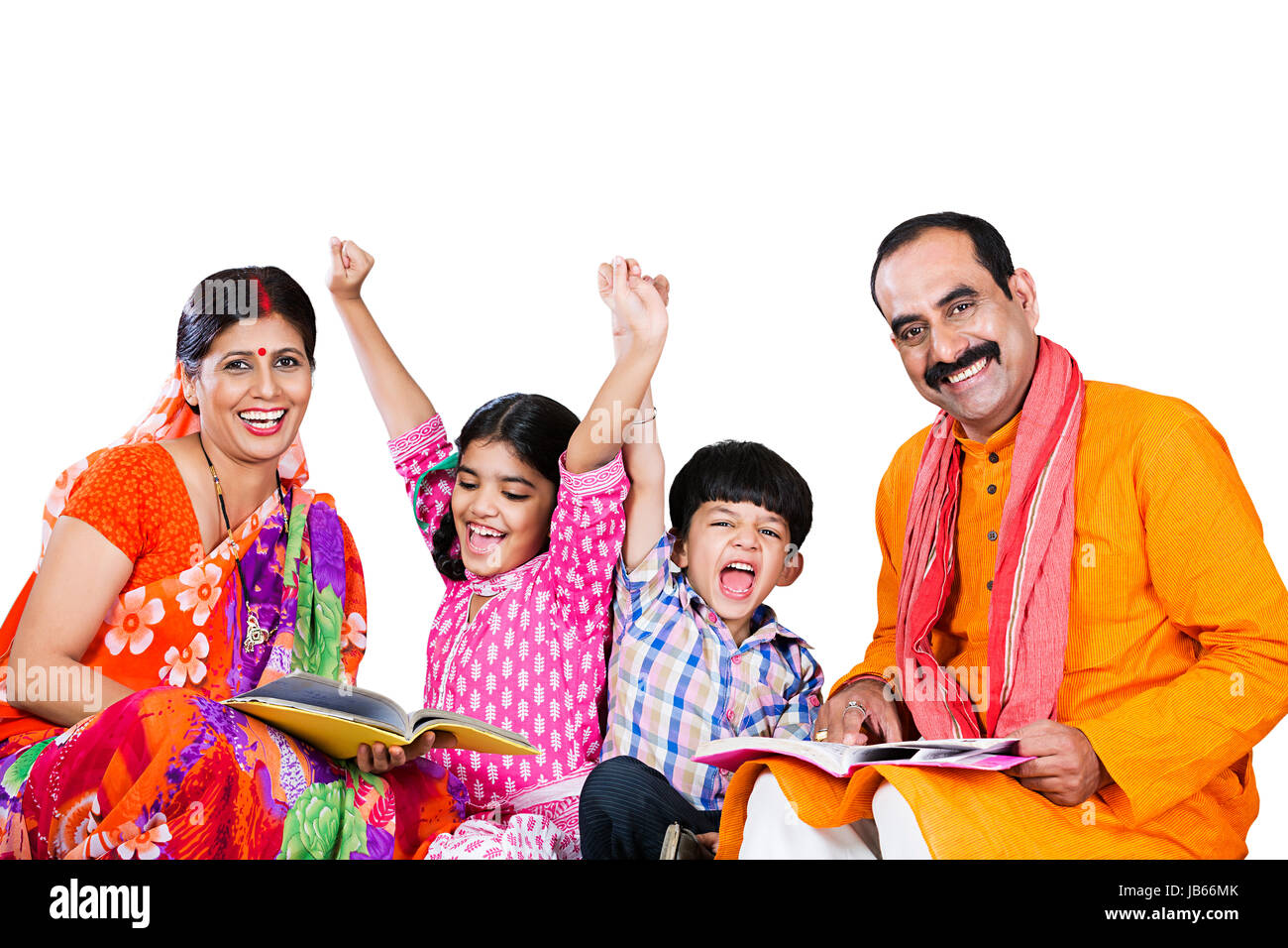 Indian Parents With Children