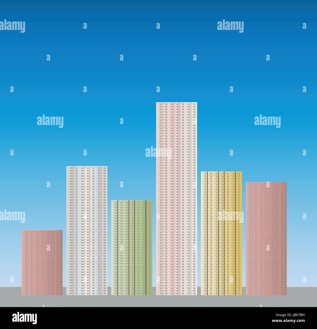 Apartment building sky background Stock Vector Images - Alamy