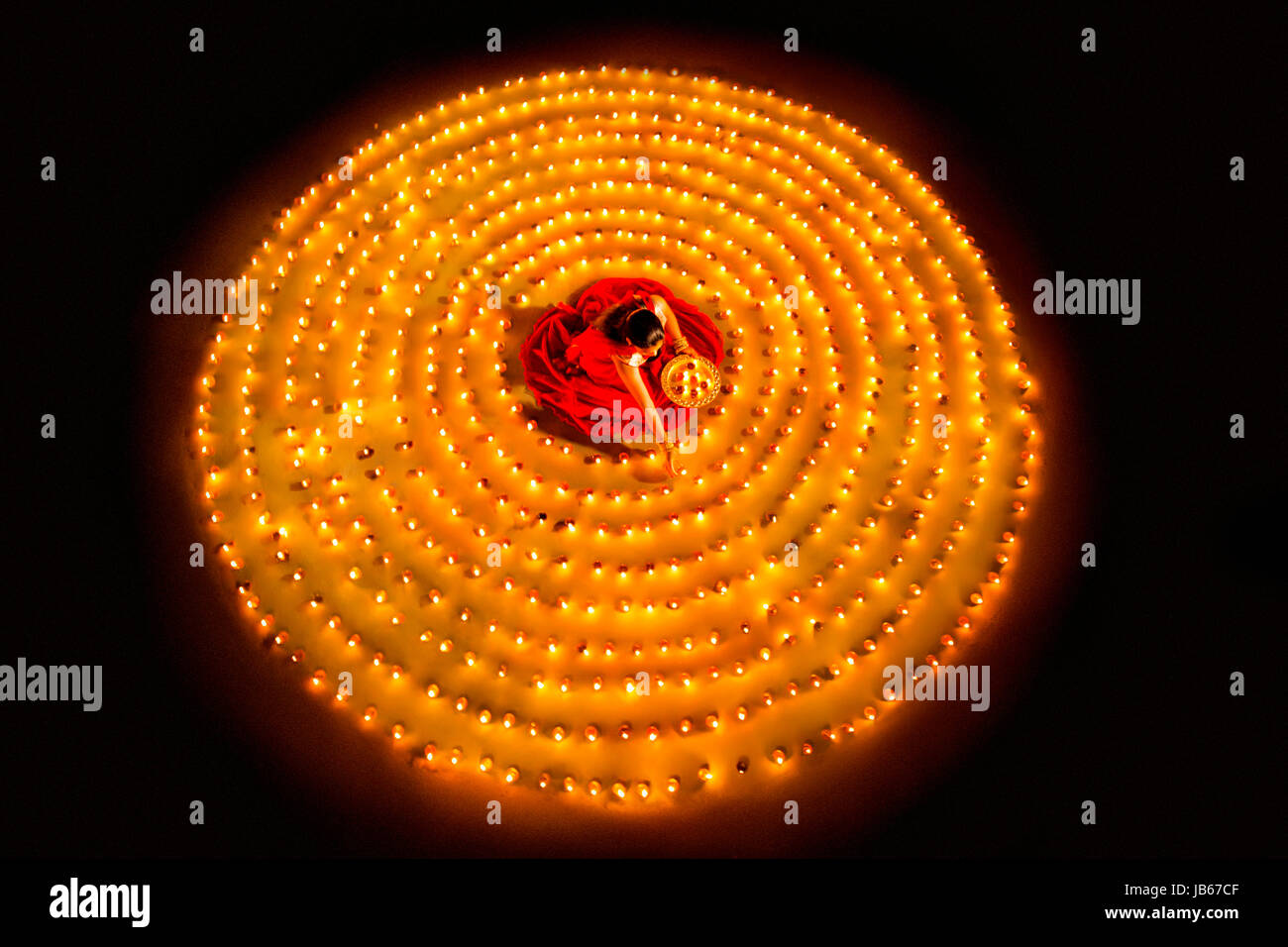 Front view of illuminated diya hi-res stock photography and images - Alamy