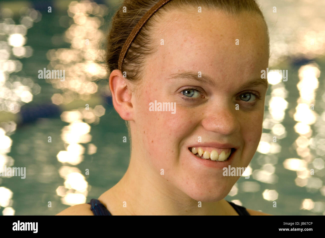 Ellie Simmonds Paralympic Swimmer At The Wales National Pool Swansea