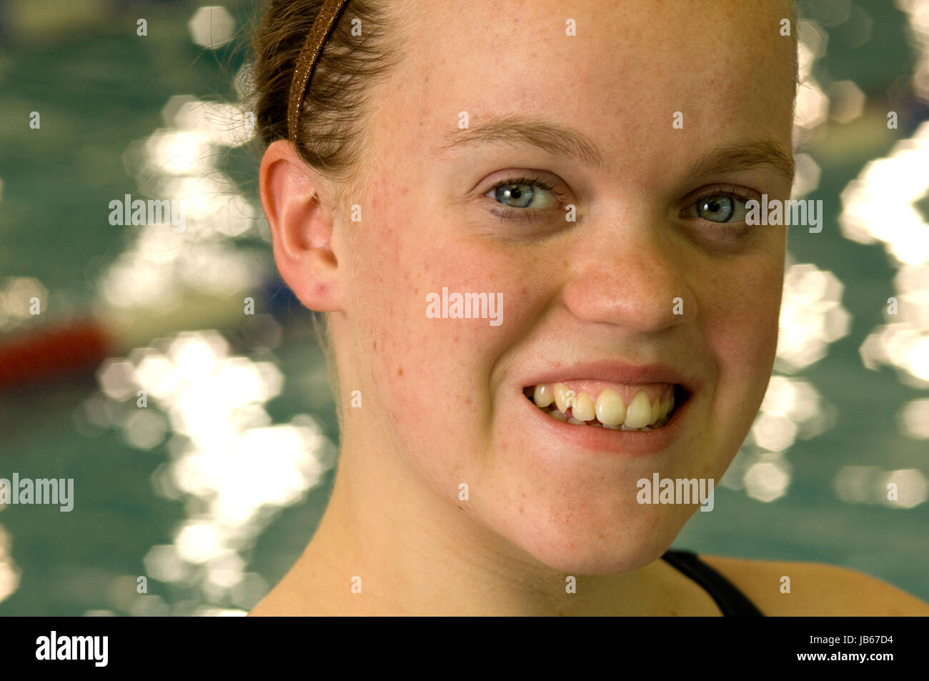 Ellie Simmonds, paralympic swimmer at the Wales National Pool, Swansea ...