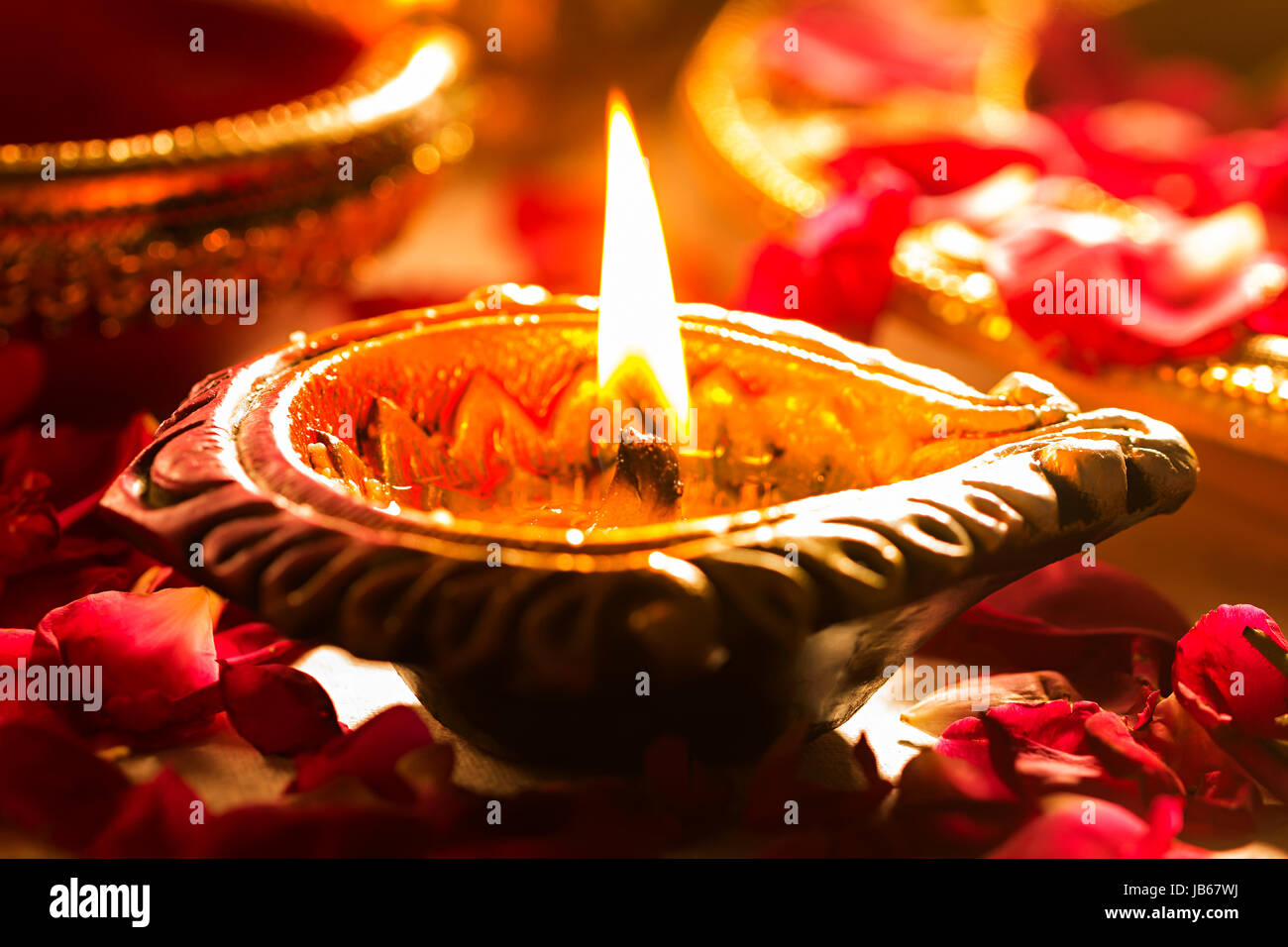 Burning diya hi-res stock photography and images - Alamy