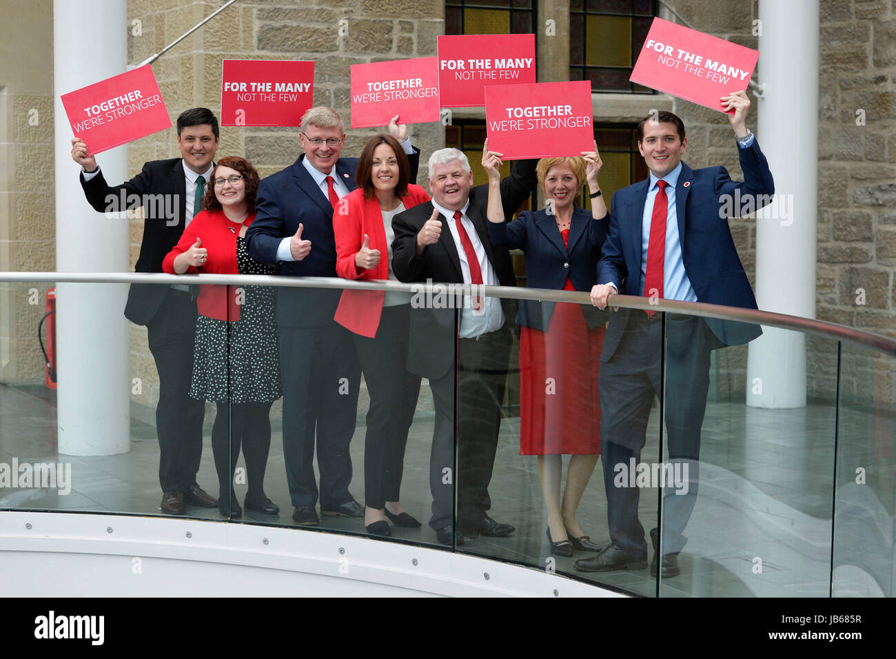 Scottish labour leader kezia dugdale and paul martin hi-res stock ...