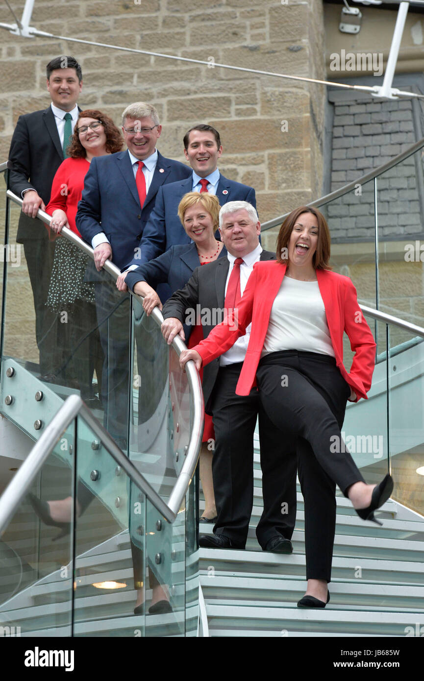 Scottish Labour MPs (left to right) Ged Killen, Danielle Rowley, Martin ...