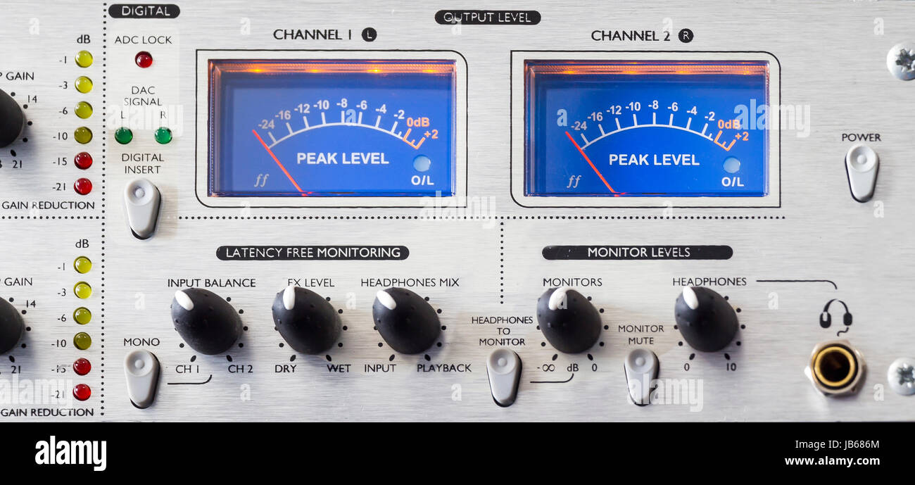 Part of the equipment for recording close-up Stock Photo - Alamy