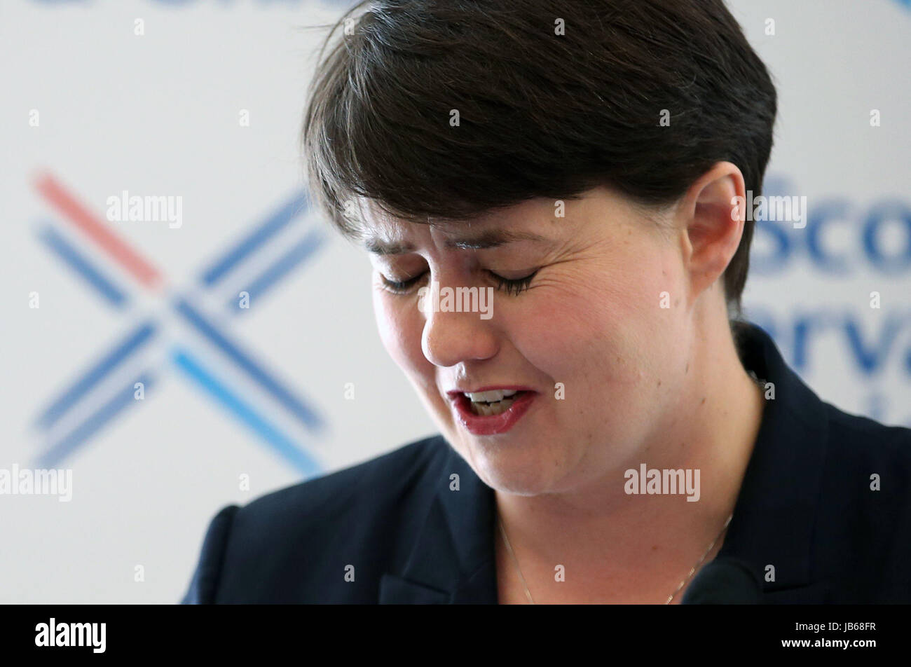 Scottish Conservative leader Ruth Davidson during a press conference at ...