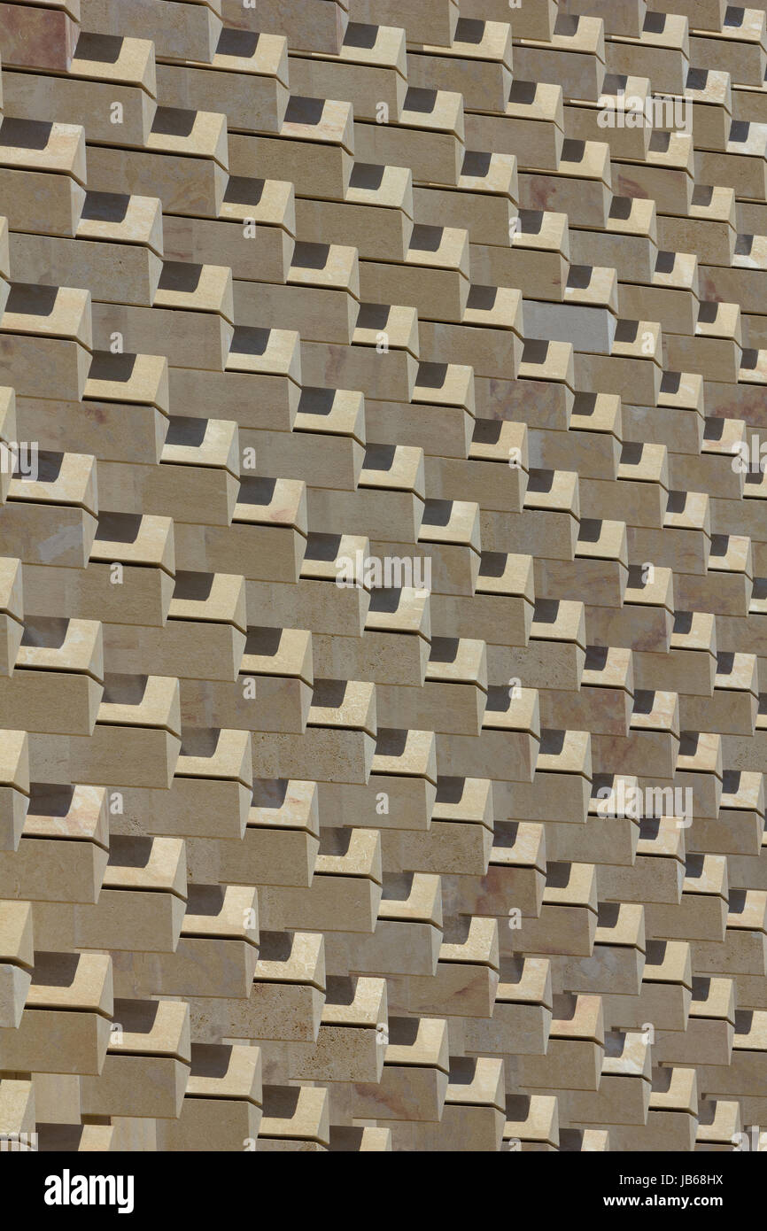 Architectural abstract detail of windows and stone facade Stock Photo ...