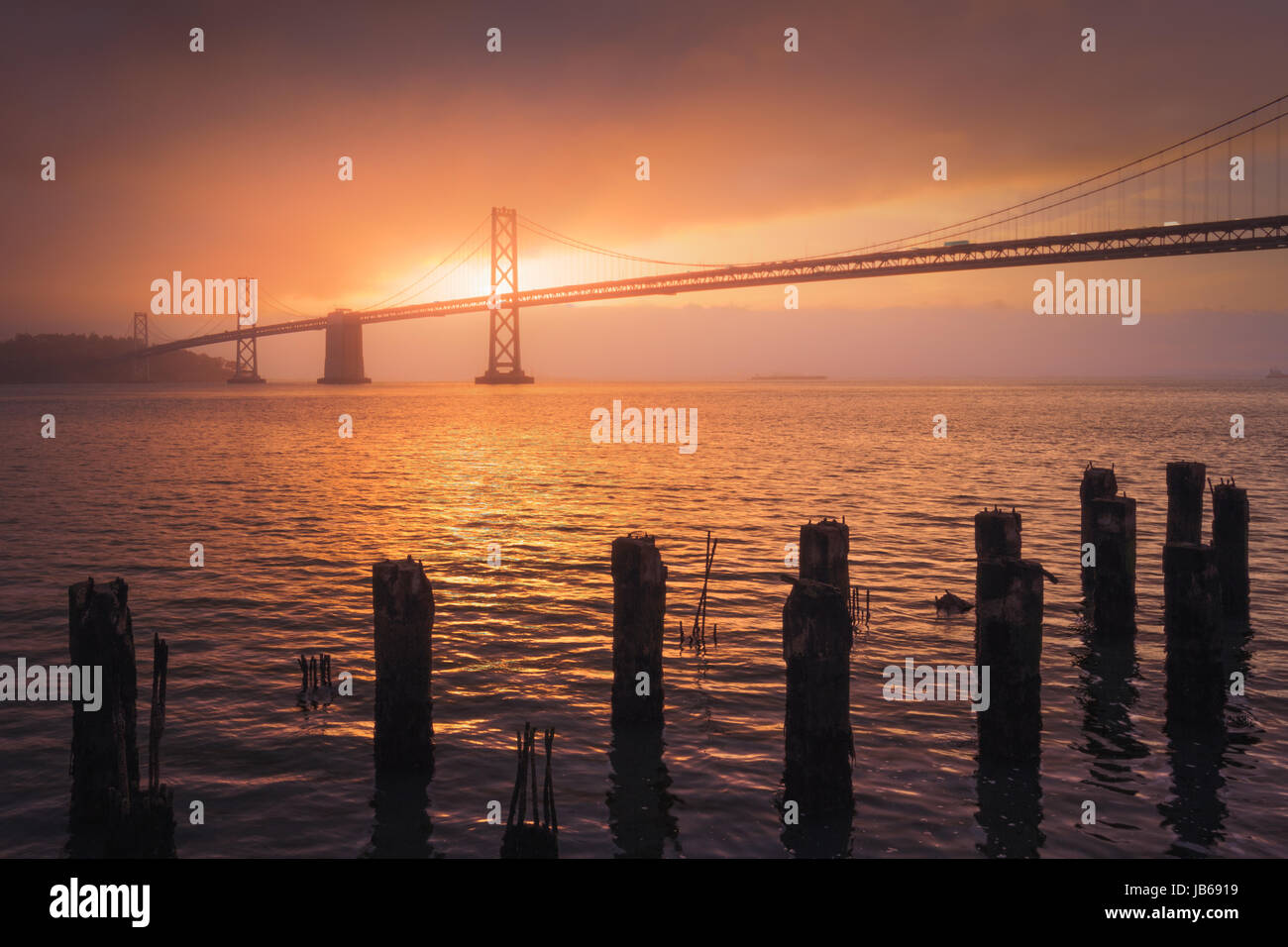 Oakland Bay Bridge Stock Photo - Alamy