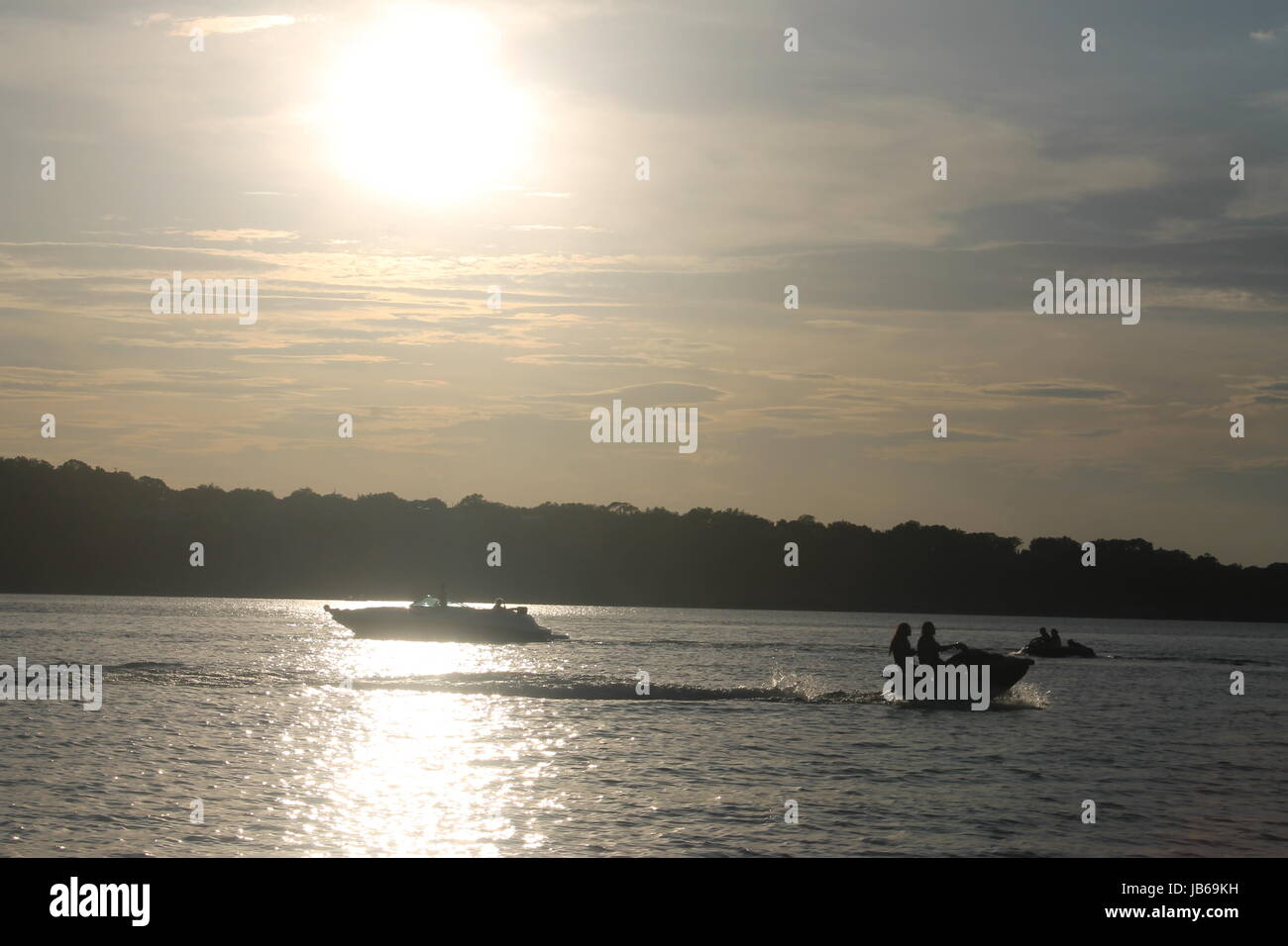 FUN ON THE LAKE Stock Photo - Alamy