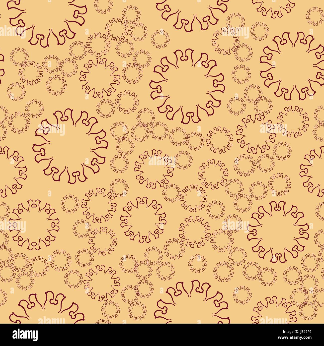 Seamless henna flower mandala for print on textile, fabric, coloring ...