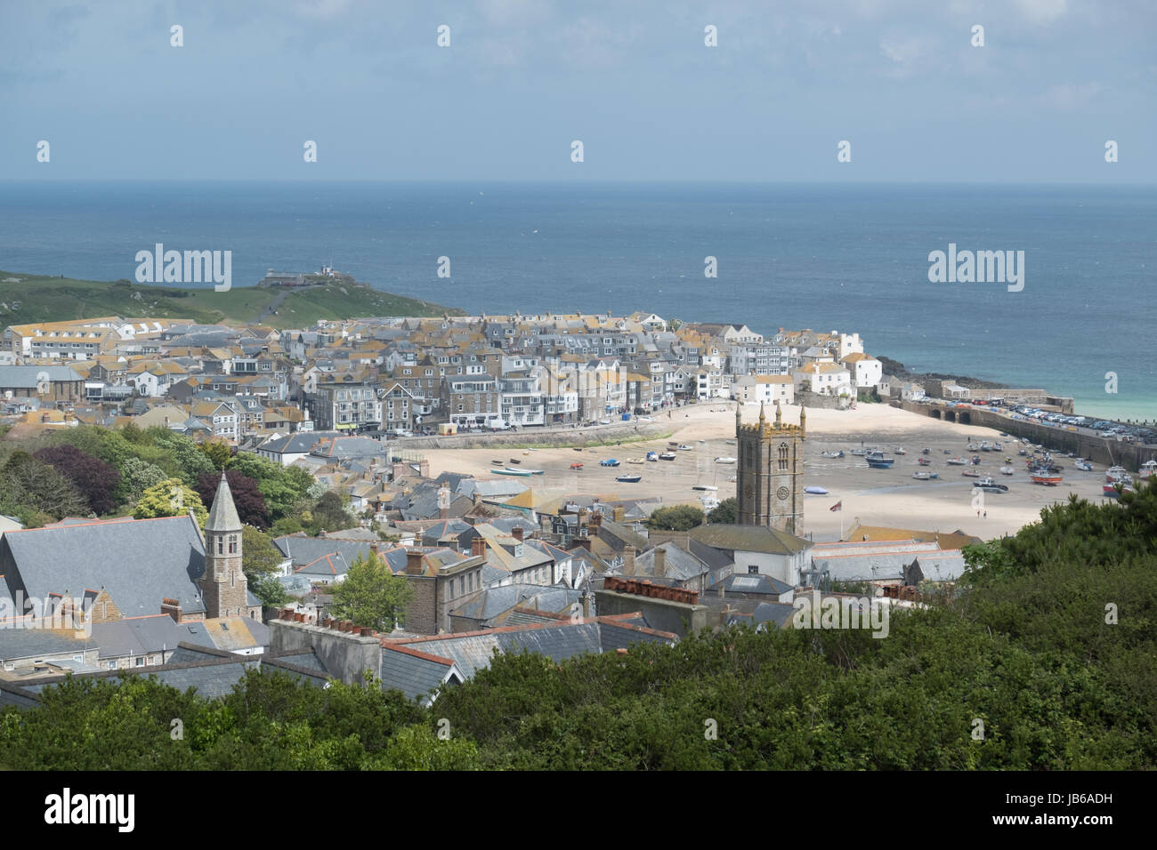 Aerial view of st ives hi-res stock photography and images - Alamy