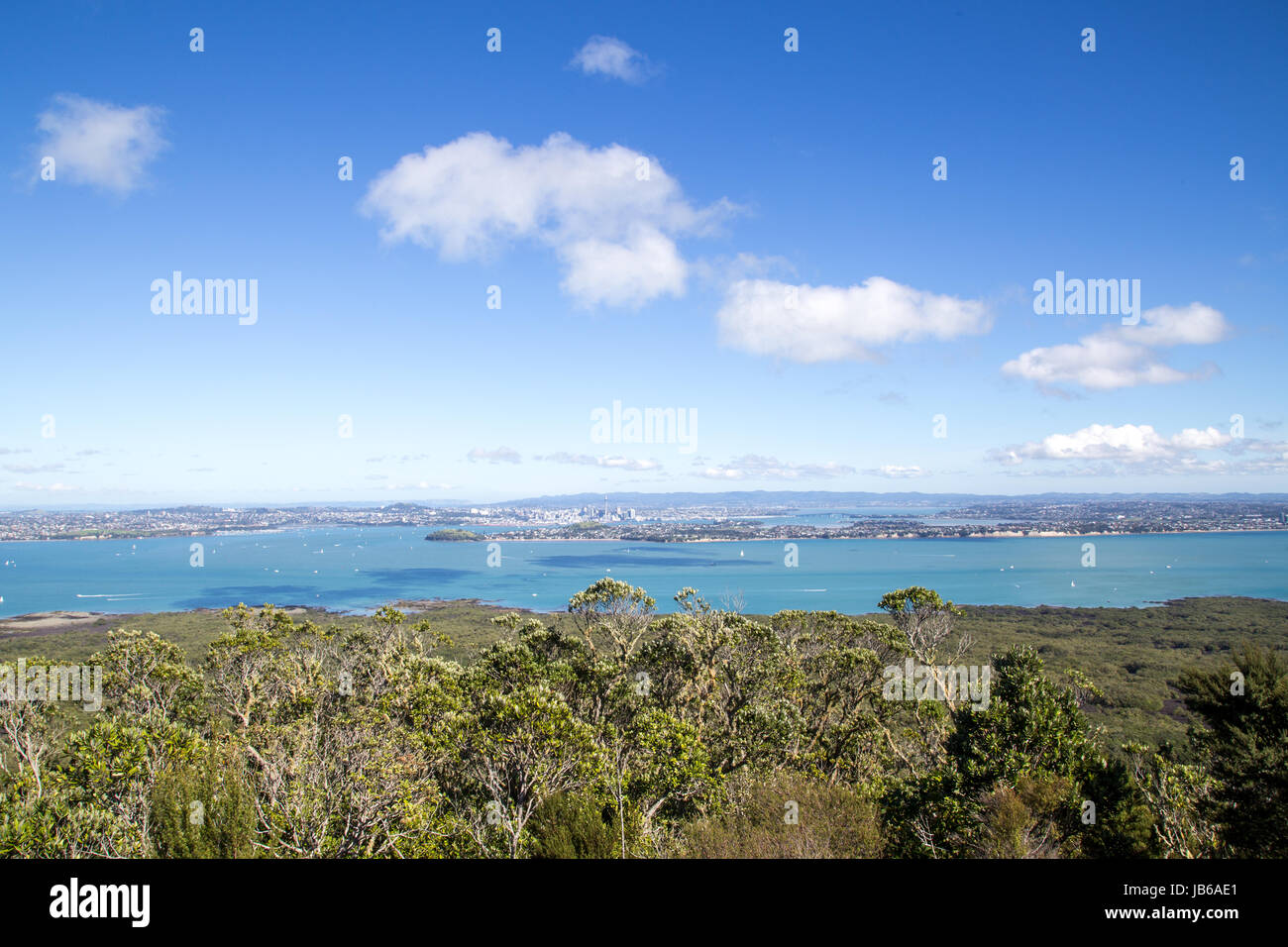 Auckland city skyline Stock Photo - Alamy