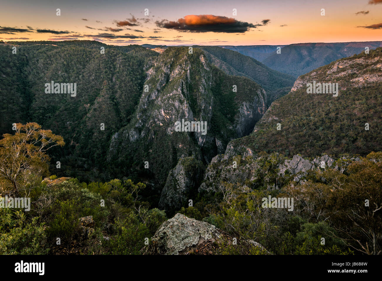 Bungonia Gorge in Bungonia National Park, New South Wales Stock Photo ...
