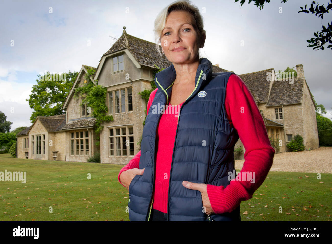 Actor Fiona Fullerton at her home Stock Photo - Alamy