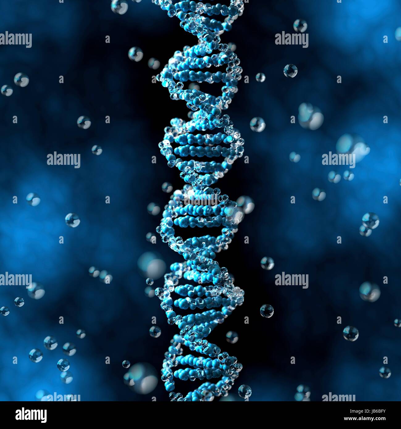 DNA (deoxyribonucleic acid) molecule, computer illustration Stock Photo ...