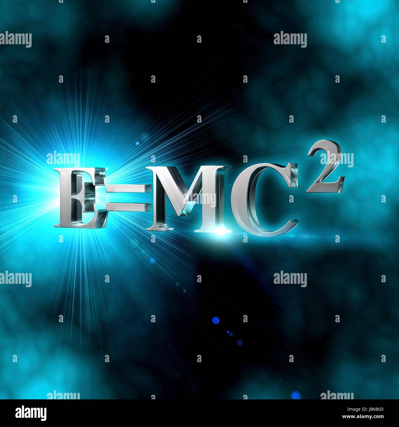 Einstein's mass-energy equation, computer illustration Stock Photo - Alamy