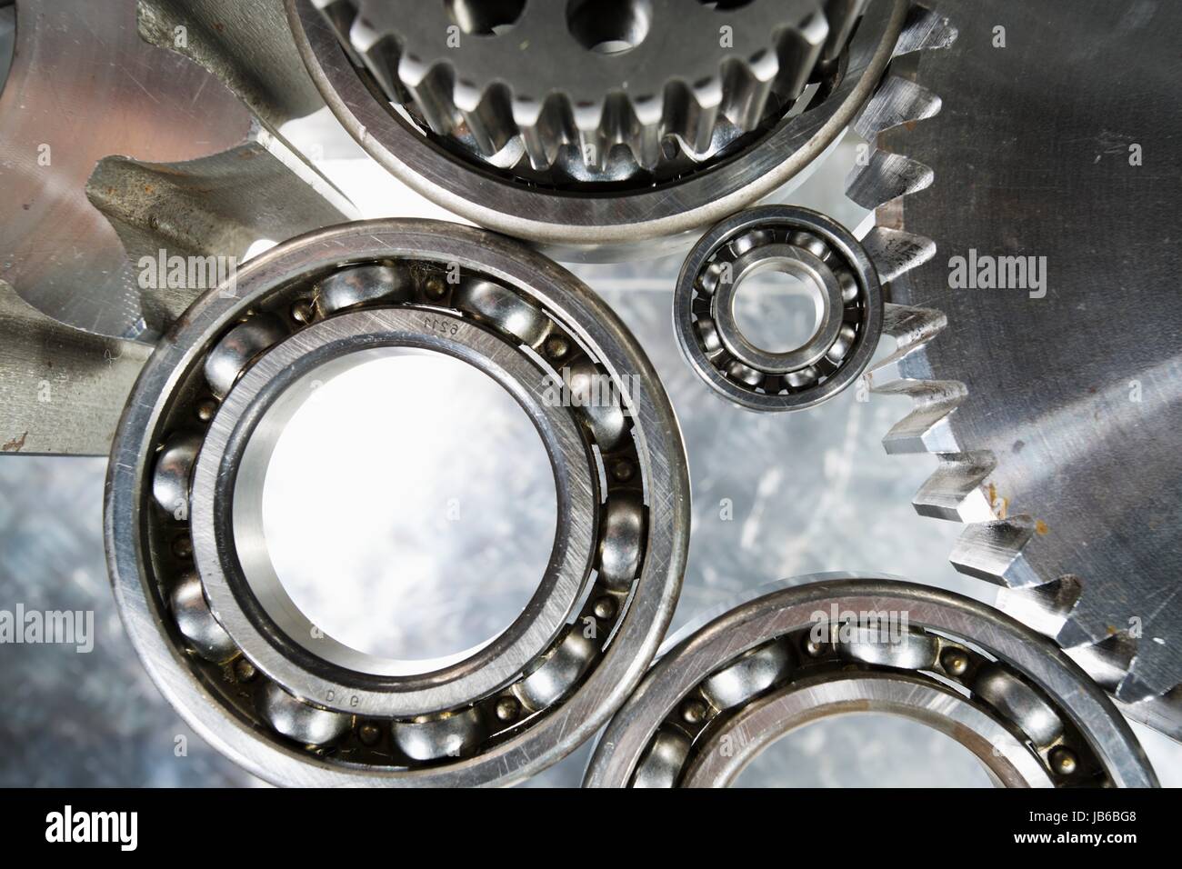 Ball bearings, close up Stock Photo - Alamy
