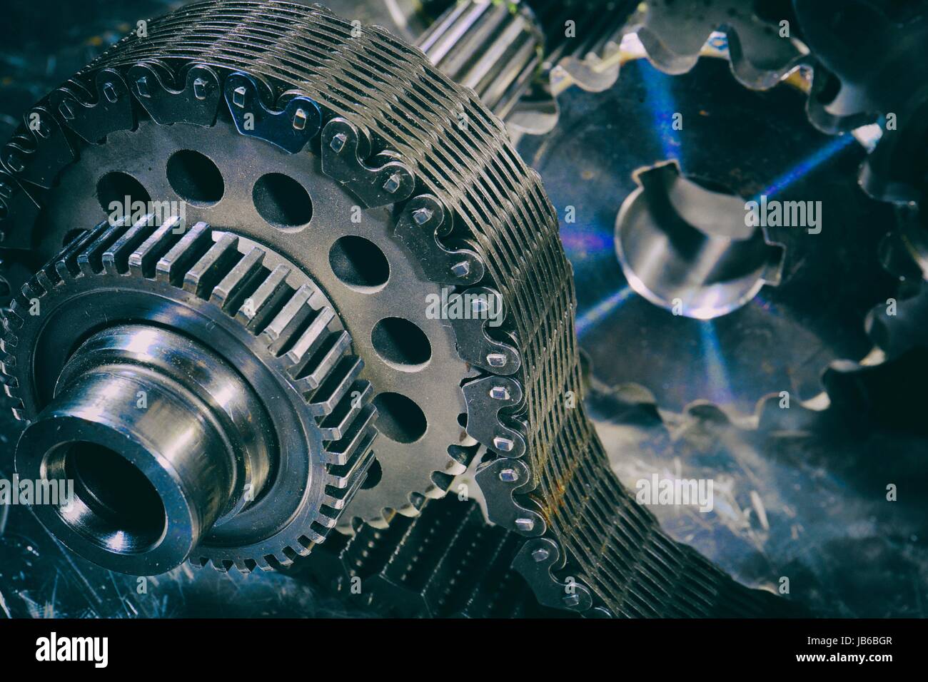Industrial gears, close up Stock Photo - Alamy