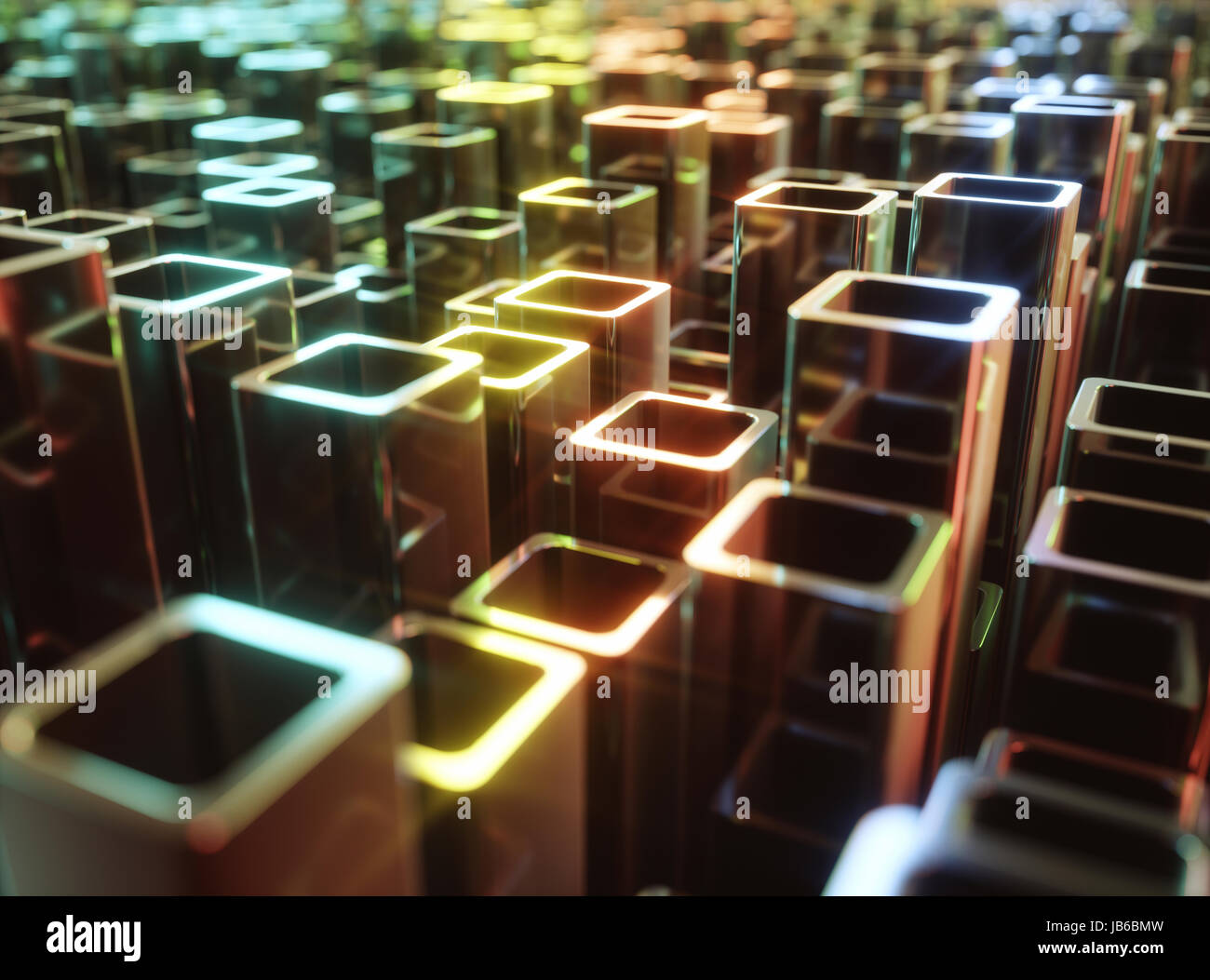 Square tubes, illustration Stock Photo - Alamy