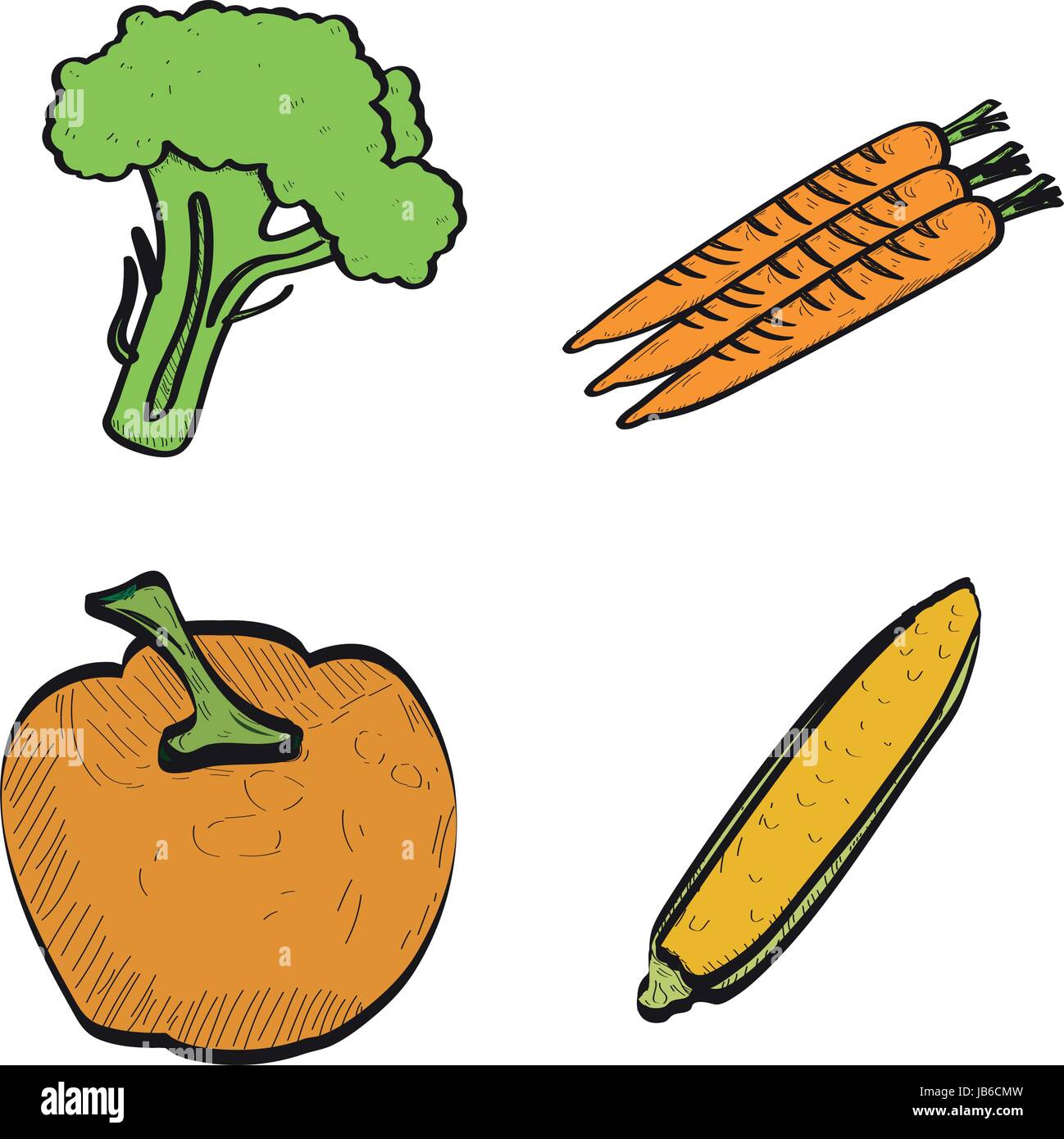 Set of vegetables Stock Vector Image & Art - Alamy