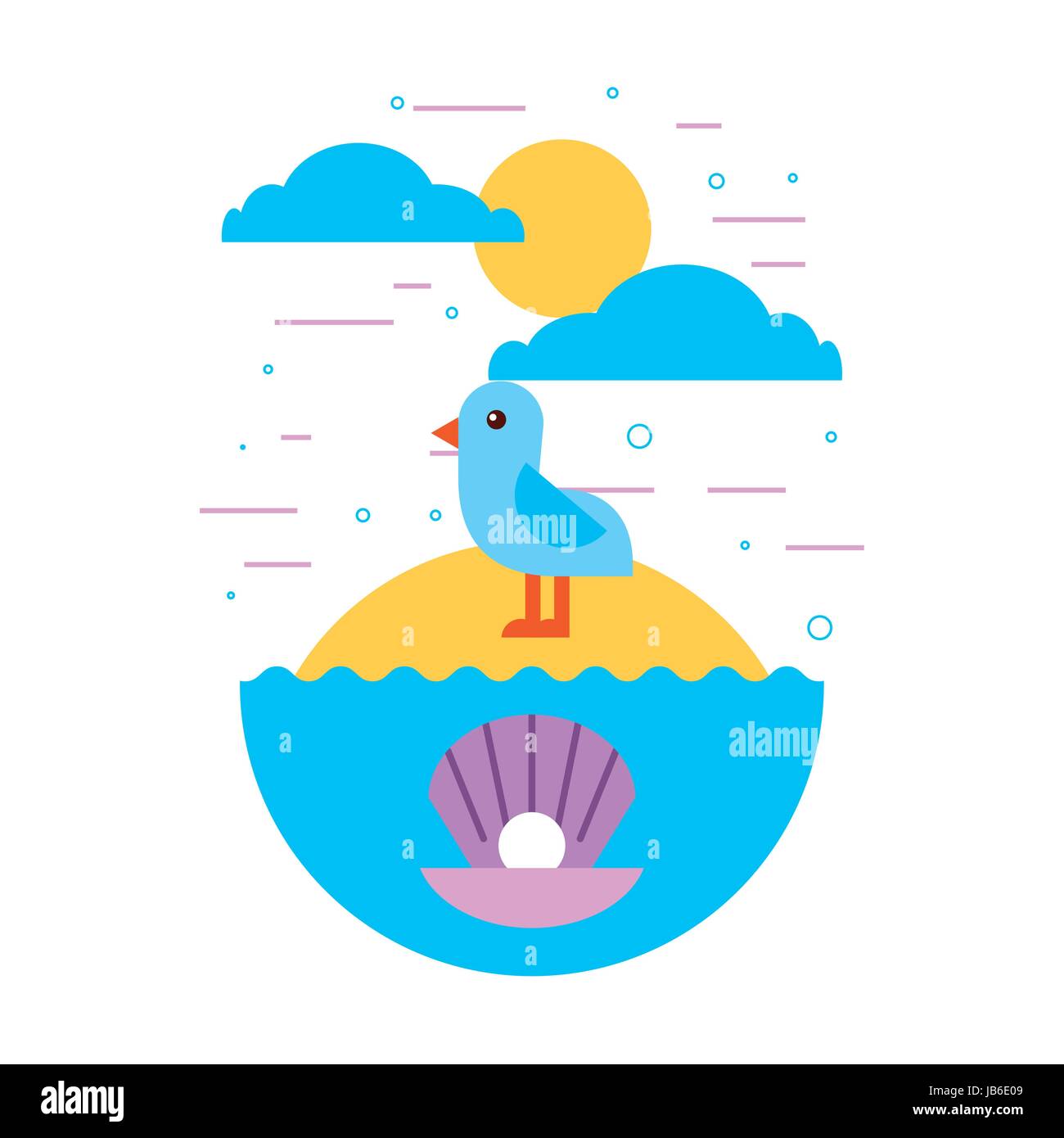 Draw seahorse Cut Out Stock Images & Pictures - Alamy