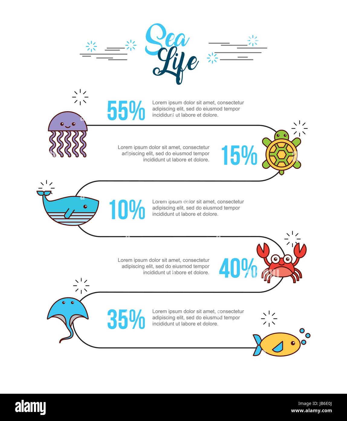 Draw seahorse Cut Out Stock Images & Pictures - Alamy