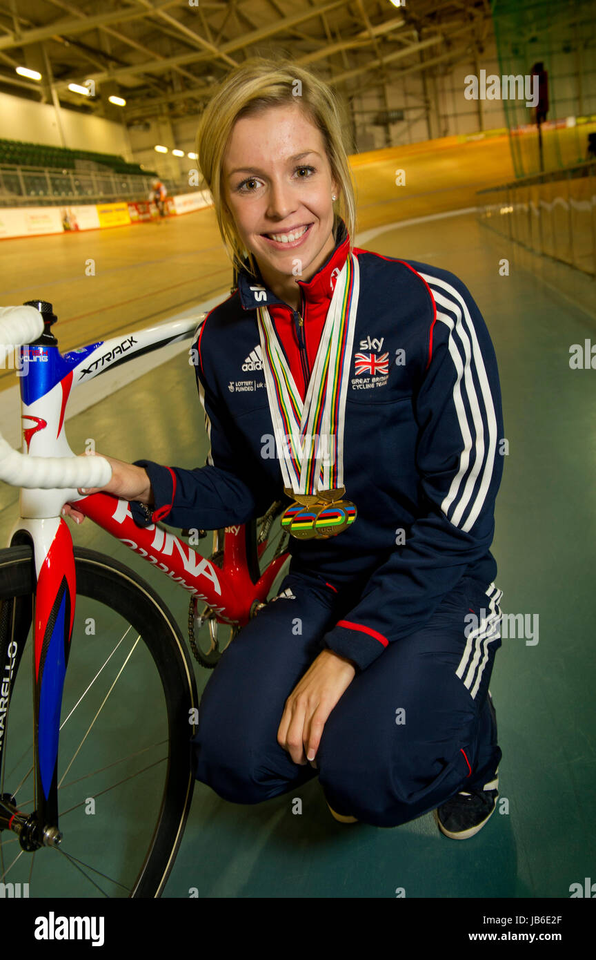 Olympic cyclist Becky James Stock Photo - Alamy