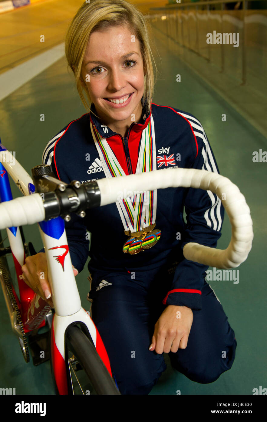 Olympic cyclist Becky James Stock Photo - Alamy
