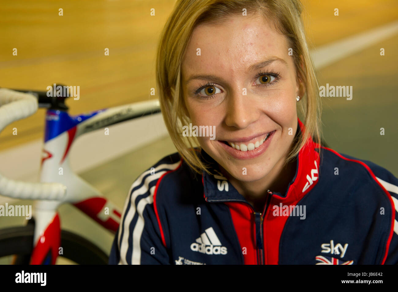 Olympic cyclist Becky James Stock Photo - Alamy